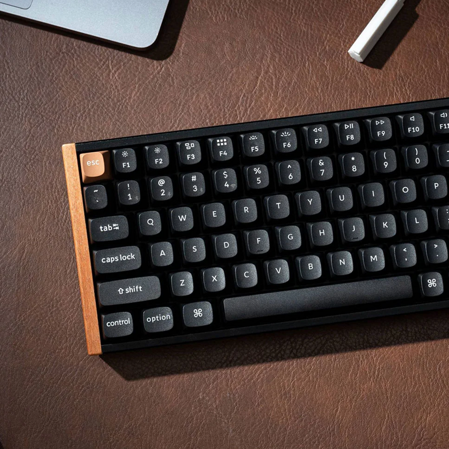 Keychron K2 HE 75% RGB Black/Wood Wireless Mechanical Keyboard - Nebul ...
