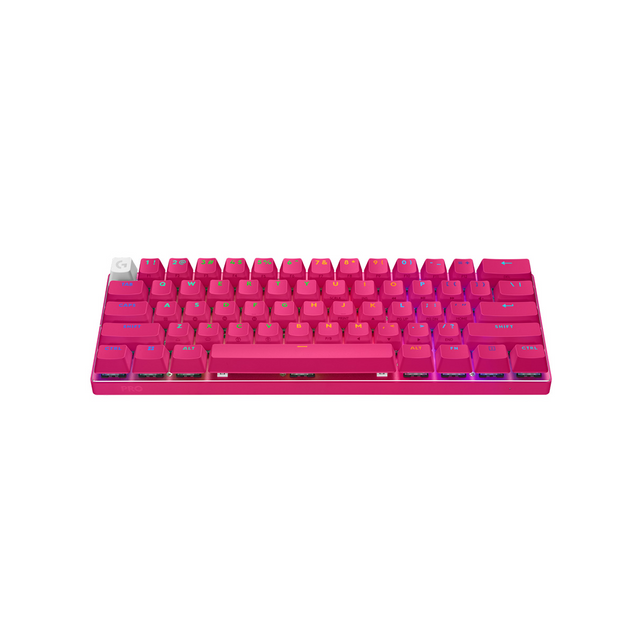 Logitech G Pro X 60 Lightspeed Wireless Gaming Keyboard - Magenta Tact ...