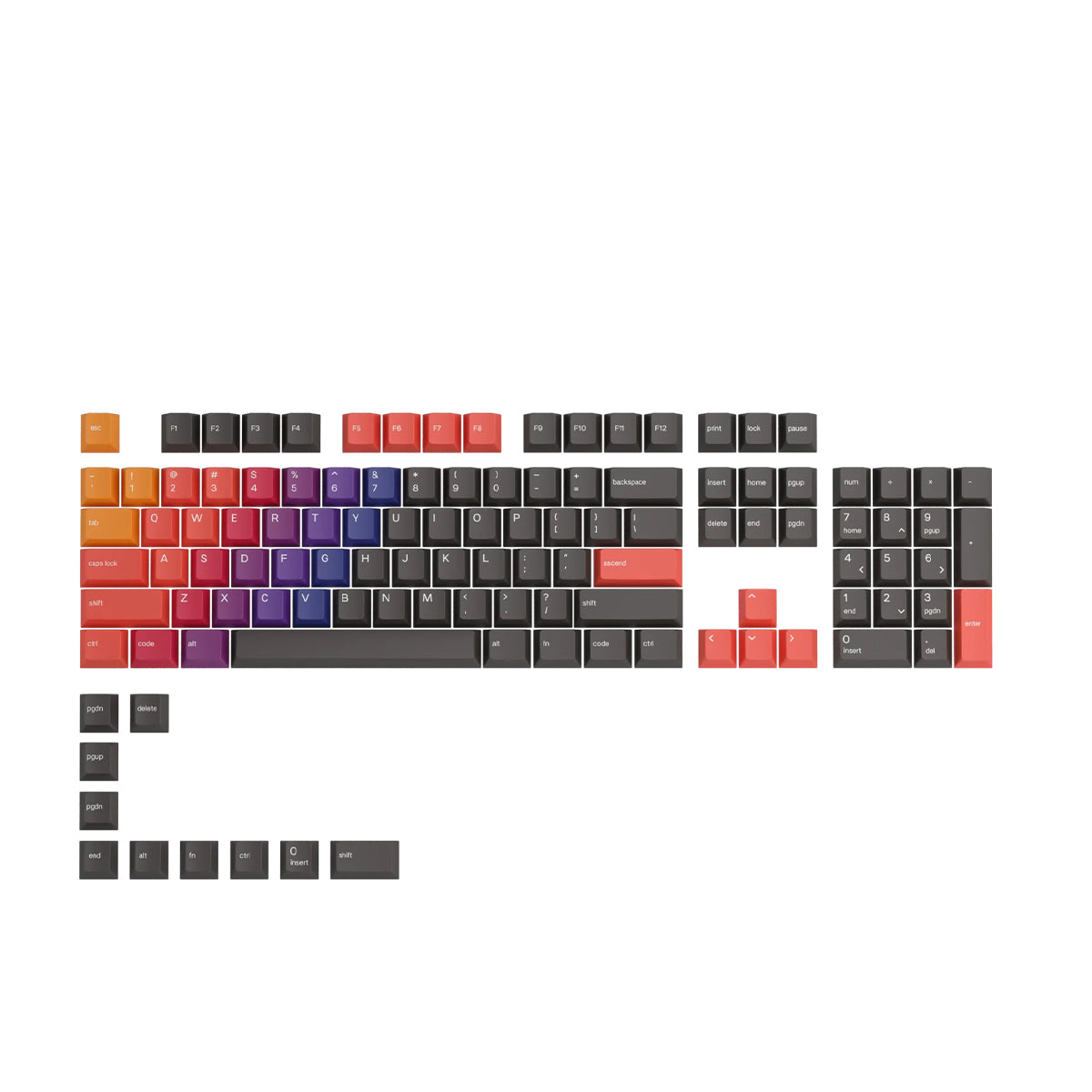 Glorious GPBT Mechanical Keycaps - Celestial Fire – Computer Lounge