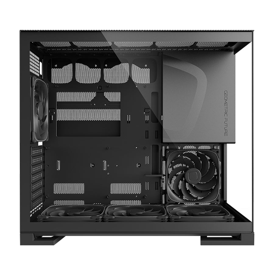 Geometric Future Model 5 ATX Mid Tower Case 5 Fans - Black/Grey ...