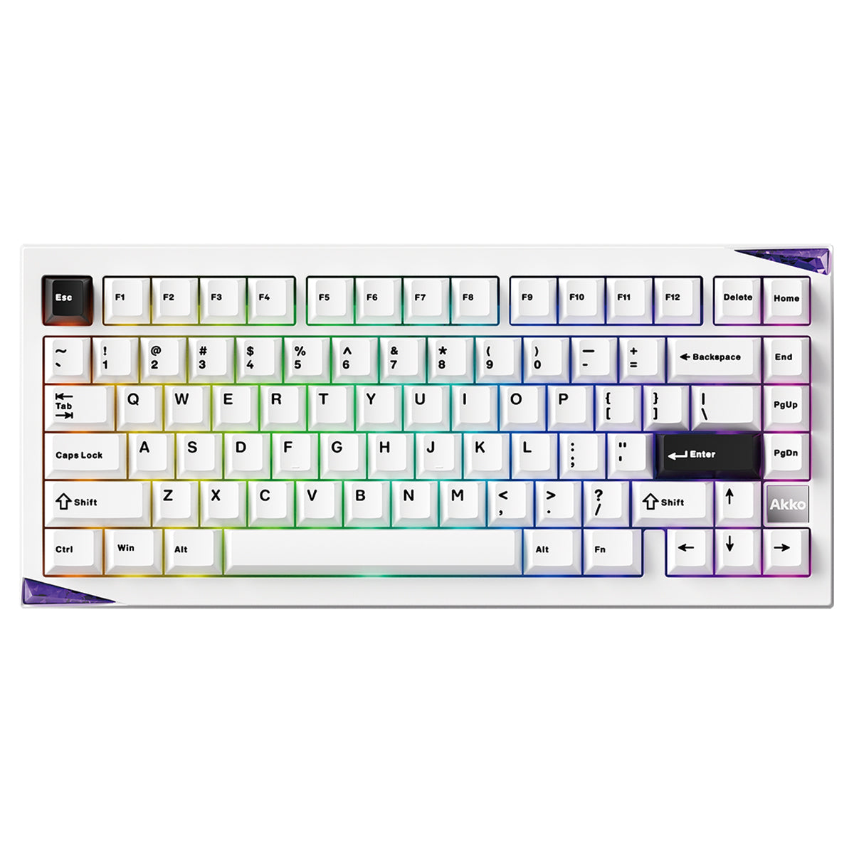 Akko Gem 01 VIA BOW 75% Wireless Mechanical Keyboard - Stellar Rose Sw ...