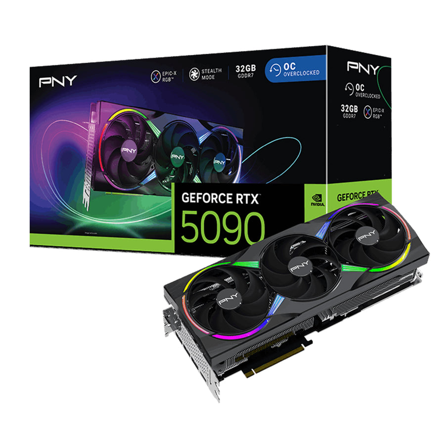 PNY GeForce RTX 5090 ARGB EPIC-X OC 32GB Graphics Card – Computer Lounge