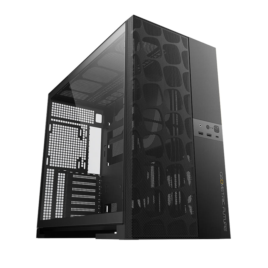 Geometric Future Model 5 Vent ATX Mid Tower Mesh Case - Black ...